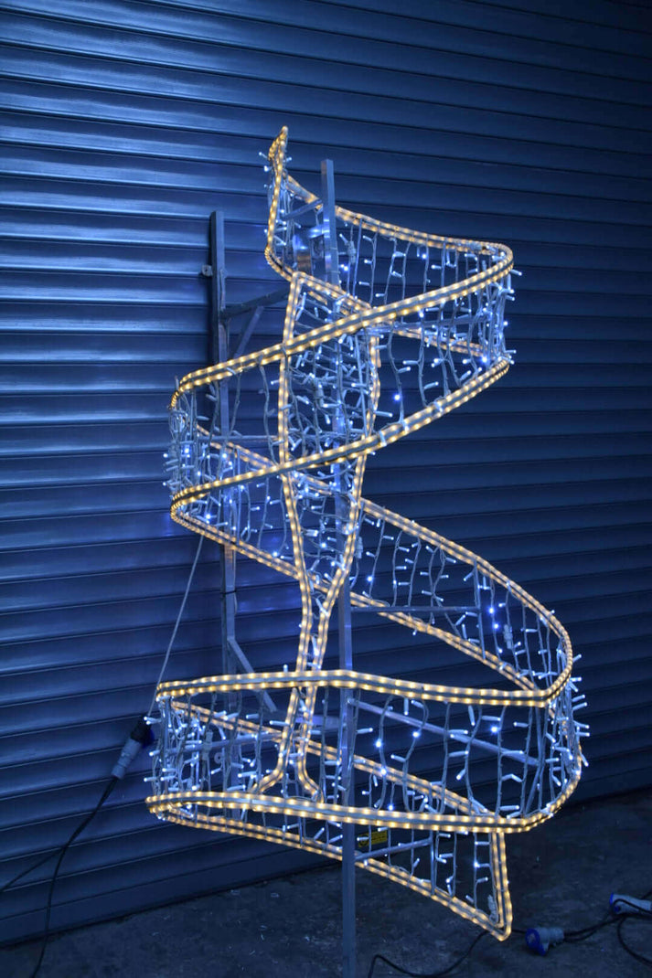 3D Spiral LED Decoration - Xmas